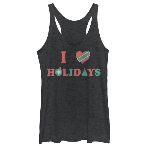 Women's Chin Up Christmas Love Holidays Racerback Tank Top : Target