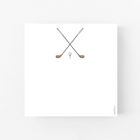 Birdy Life 6" X 6" Square Golf Notepad By Ramus & Co (100 Heavyweight ...