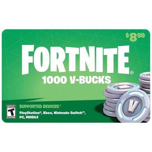 8.99 Fortnite V Bucks Gift Card Email Delivery