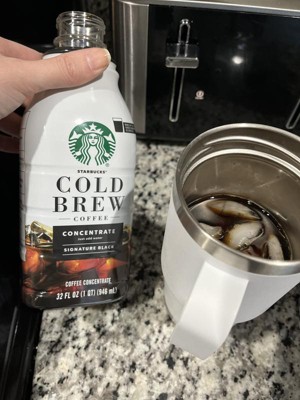 Starbucks Cold Brew Coffee — Signature Black — Multi-serve Concentrate ...