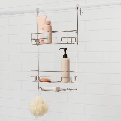 Over The Door Round Wire Shower Caddy Matte Satin - Made By Design ...
