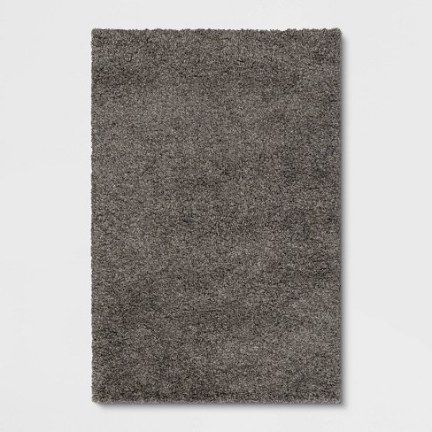 3'11"x5'7" Eyelash Woven Shag Area Rug Gray - Threshold™: Modern High ...