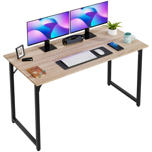 Fdw Computer Desk 47 Inch Length Study Writing Table, Adjustable Feet ...
