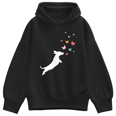 Women's - Instant Message - Dachshund Chasing Butterflies Oversized ...