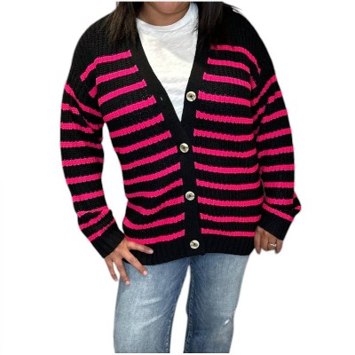 Women's Vibe Stripe Cardigan Sweater - Chaser : Target