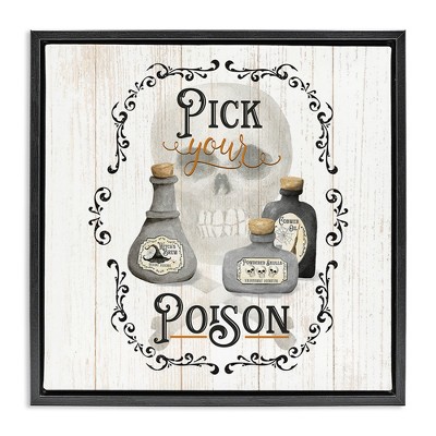 Stupell Industries Halloween Poison Jars, 25'' X 25'' : Target