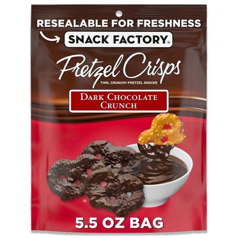 Snack Factory Pretzel Crisps Dark Chocolate - 5.5oz : Target