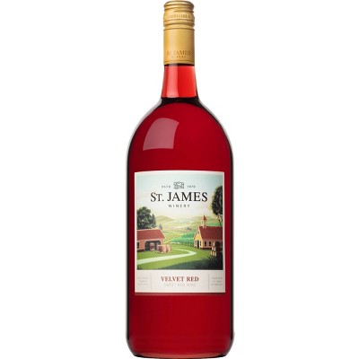 St. James Red Velvet Red Wine - 1.5l Bottle : Target