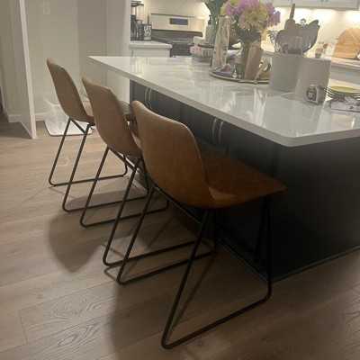 Bowden Faux Leather Counter Height Barstool - Threshold™ : Target