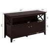 Yaheetech High Quality Tv Stand Large Display Tv Cabinet Shelf W/2 ...