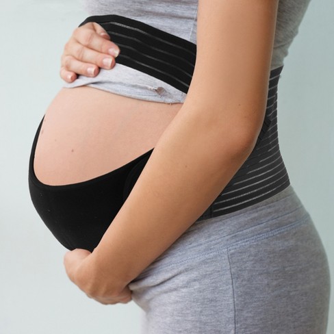 Unique Bargains Breathable Pregnancy Belly Band Black X-large 1 Set ...