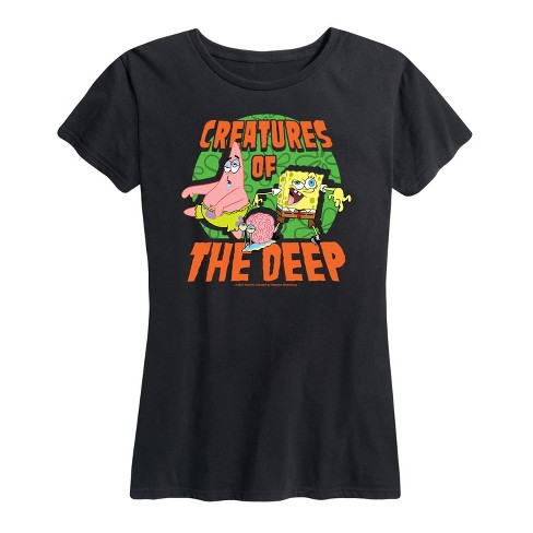 Women's Spongebob Squarepants Creatures Of The Deep Short Sleeve ...