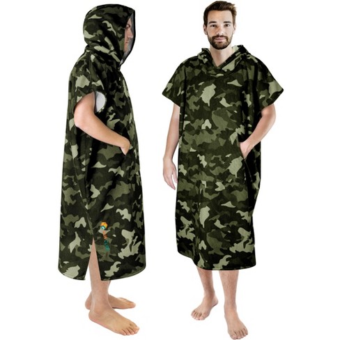 Sun Cube Surf Beach Towel Changing Robe With Hood, Quick Dry Microfiber ...