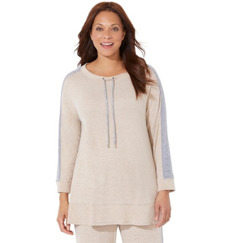 Catherines Women's Plus Size Impossibly Soft Drawstring Tunic - 4x ...