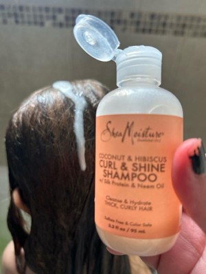 Sheamoisture Coconut & Hibiscus Curl & Shine Shampoo For Thick Curly ...
