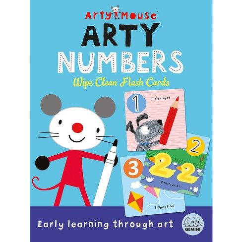 Arty Mouse Numbers Wipe Clean Flash Cards - (arty Mouse Wipe Clean ...