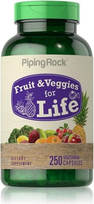 Piping Rock Fruits And Vegetables Supplement | 250 Capsules : Target