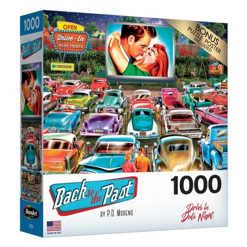 Back To The Past 1000 Pc Jigsaw Puzzle - Drive In Date Night : Target