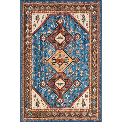 Nuloom Viktoria Geometric 5x8 Machine Washable Indoor Area Rug For ...