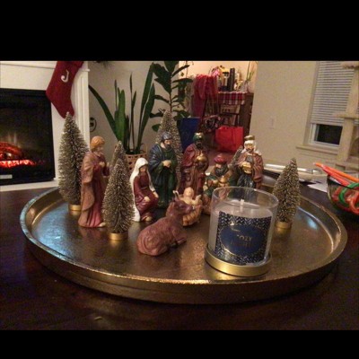 17.6" Round Aluminum Tray Gold - Threshold™ : Target