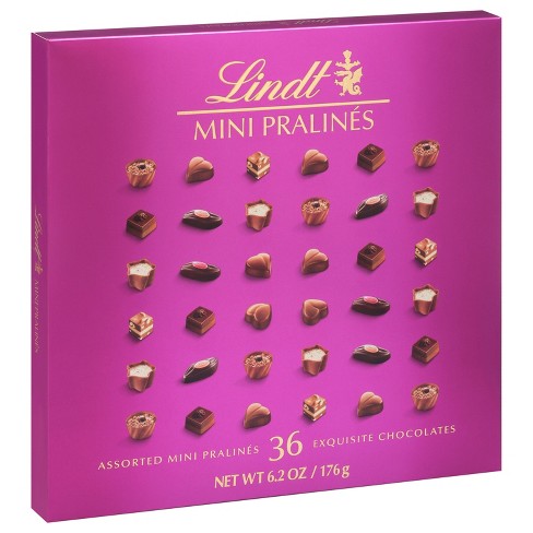 Lindt Mini Pralines Assorted Chocolate Candy Gift Box - 36ct/6.2oz : Target