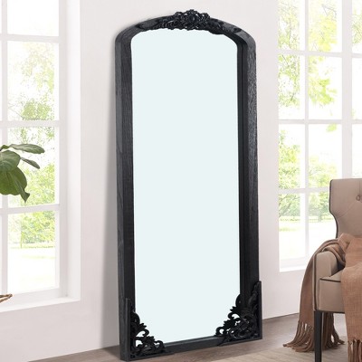 Zara Wood Mirror With Frame Rustic Full Length Mirror Free Standing ...
