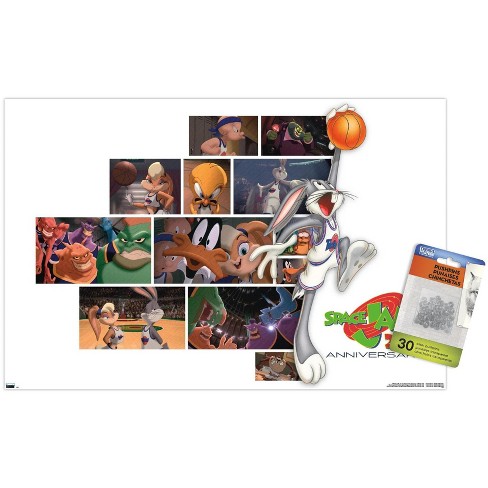 Trends International Space Jam - 25th Collage Unframed Wall Poster ...