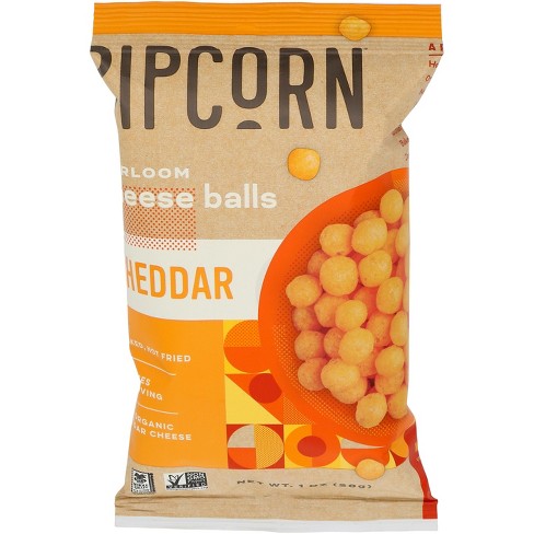Pipcorn Cheedar Cheese Balls - Case Of 24 - 1 Oz : Target