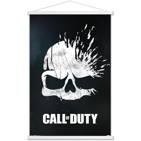 Trends International Call Of Duty - Skull Magnetic Framed Wall Poster ...