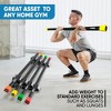 Bintiva Body Bar - Weighted Workout Bar Set - 5lb,8lb,10lb,12lb,15lb ...