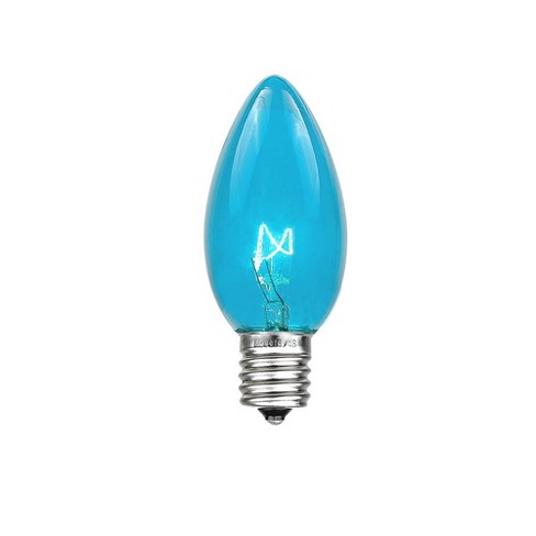 Novelty Lights Teal C7 Incandescent Traditional Vintage Christmas ...