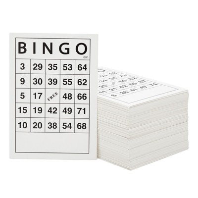 Juvale 180 Sheets Reusable Paper Bingo Cards Bulk For Adults ...