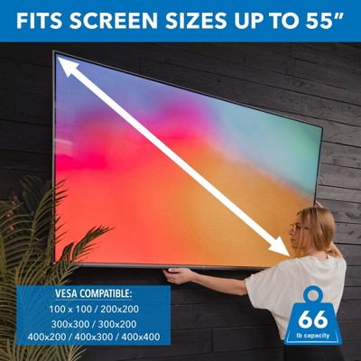 Mount-It! Full Motion TV Wall Mount Monitor Wall Bracket with Swivel ...