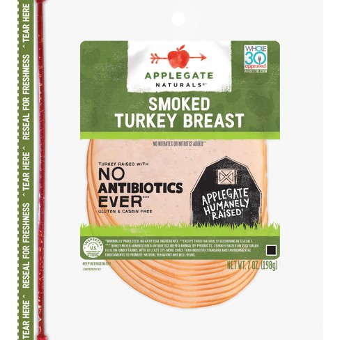 Applegate Natural Smoked Turkey Breast - 7oz : Target