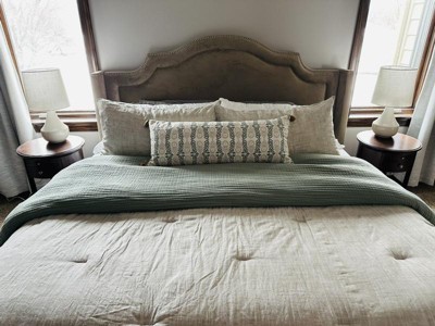 Oversized Oblong Watercolor Wood Block With Tassels Decorative Throw ...