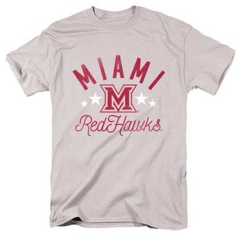 Campus Lab Miami University Official Redhawks Adult T-shirt, Silver ...