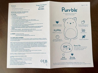 Purrble Calming Toy Companion - Interactive Plush : Target