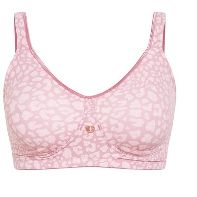 Avenue | Women's Plus Size Soft Caress Print Bra - Pink - 52ddd : Target