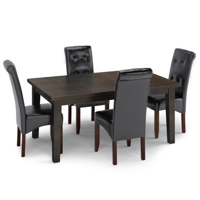 Wyndenhall Essex 5pc Dining Set Midnight Black : Target