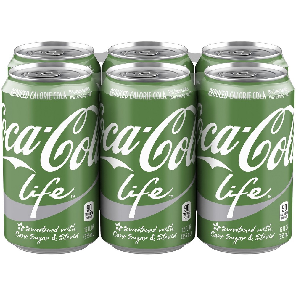 UPC 049000065206 - Coca-Cola Life Cans, 12 Fluid Ounce (Pack of 6 ...