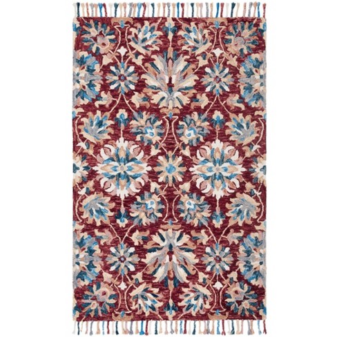 Aspen Apn139 Handmade Tufted Area Rug - Wine/blue - 4' X 6' - Safavieh ...