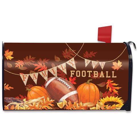 Briarwood Lane Family & Football Magnetic Mailbox Cover Sports Autumn ...