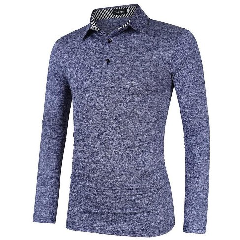 Golf Shirts For Men,long Sleeve,polo,casual Collared T-shirt,stylish ...