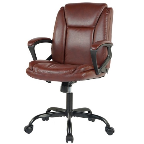 Fdw Pu Leather Task Chair Home Office Chair Ergonomic Desk Chair With ...