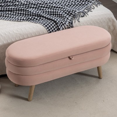 Medium Storage Bench With Metal Legs - Homepop : Target