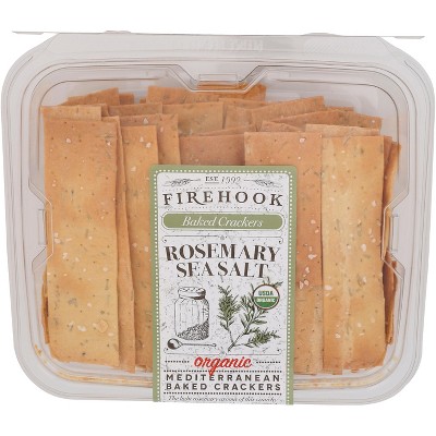 Firehook Baked Cracker Rosemary & Sea Salt - Case Of 12 - 8 Oz : Target