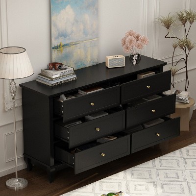 Hitow 6 Drawer Horizontal Dresser Organiser Bedroom Storage Solutions ...