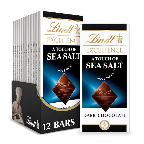 Lindt 4/6/12 Pack Excellence A Touch Of Sea Salt Smooth Dark Chocolate ...
