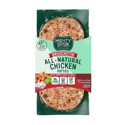 Mighty Spark Bruschetta Chicken Patties - 8oz : Target