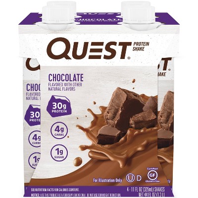 Quest Nutrition Ready To Drink Protein Shake - Chocolate - 44 Fl Oz/4ct ...